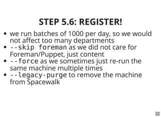 Mass-Migration of 5000 Servers to Foreman/Katello with bootstrap.py - Evgeni Golov | PPT