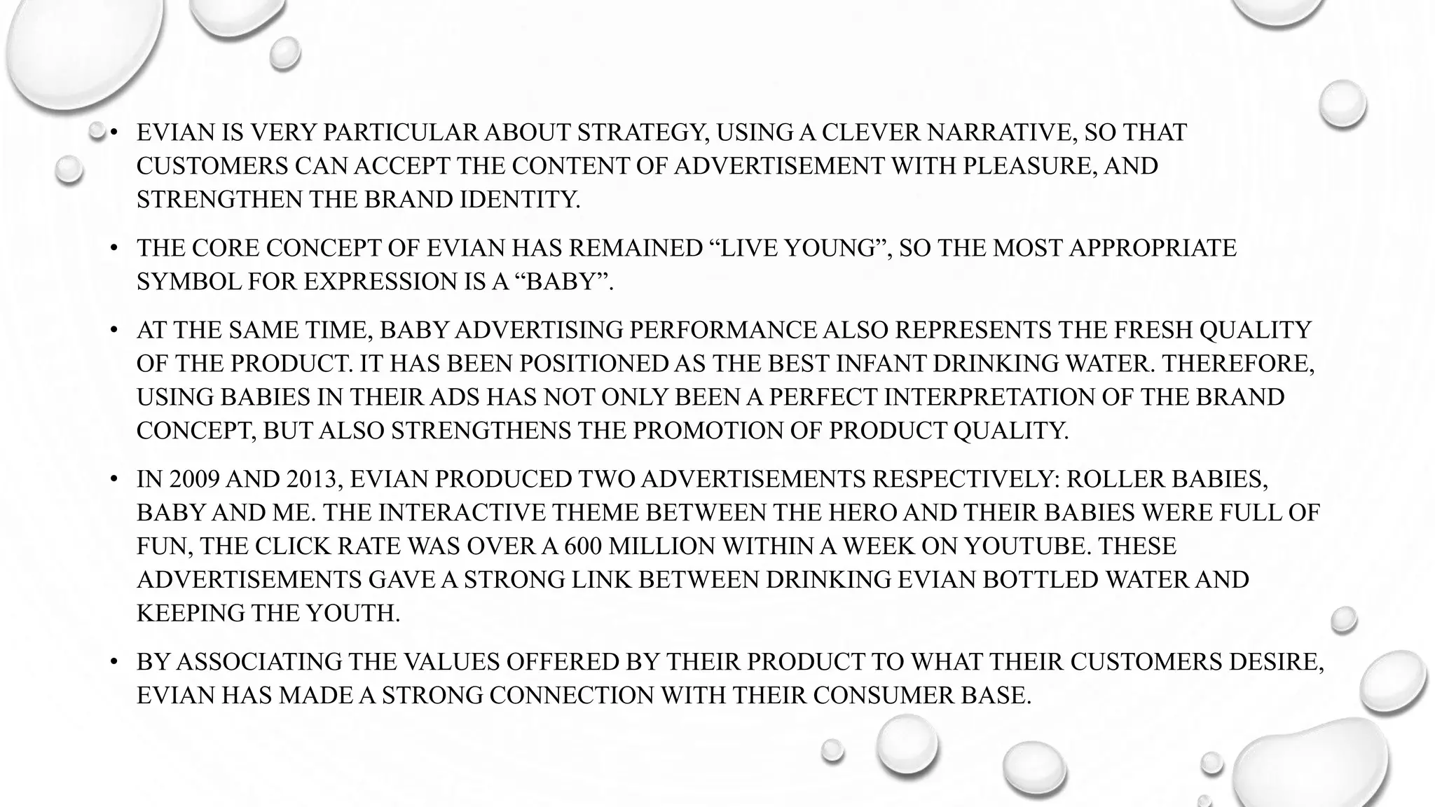 Evian Case Study- Presentation- Marketing Management- MBA | PPTX | Advertising Industry | Industries