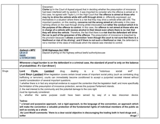EVIDENCE BURDER OF PROOF Case chart.docx