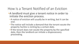 Eviction Under GA Law | PPTX | Real Estate Renting and Leasing | Real ...