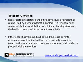 Evictions presentation | PPTX