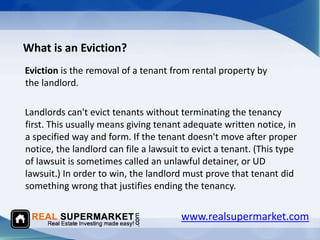 Evictions presentation | PPTX
