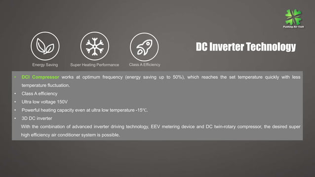 DC Inverter Aircon with EVI technology | PPT