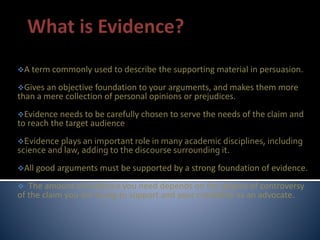 Evidence | PPTX