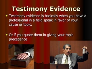 Evidence!! | PPT
