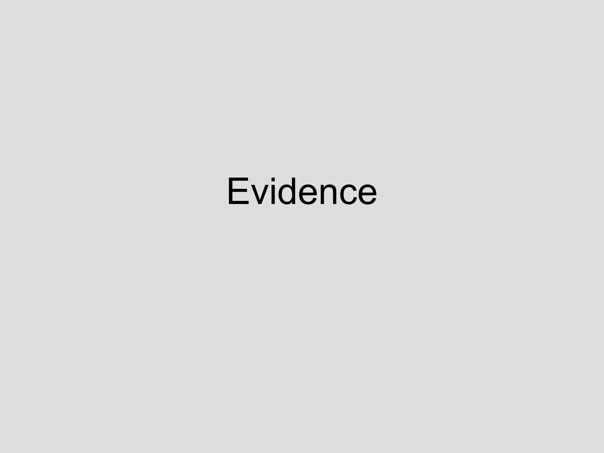 Evidence | PPT