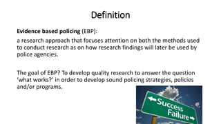 Evidence Based Policing - Intro | PPTX
