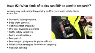 Evidence Based Policing - Intro | PPTX