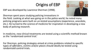 Evidence Based Policing - Intro | PPTX