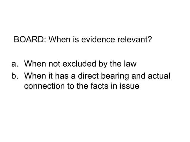 Evidence.ppt | Law