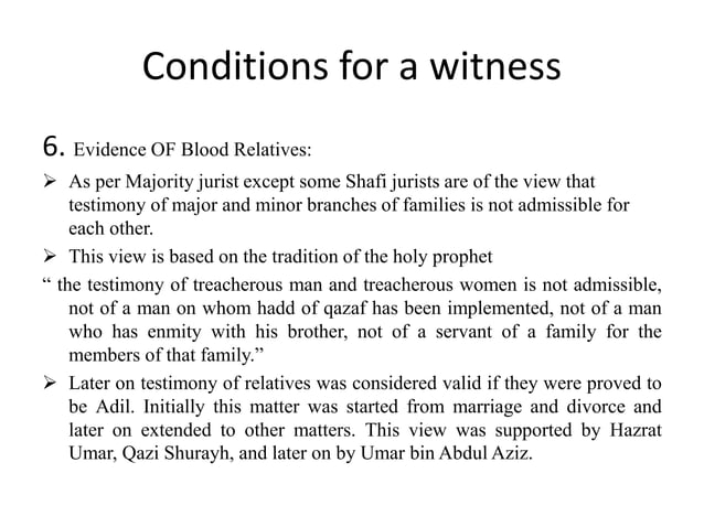 Islamic law of evidence.pptx | Islam | Religion & Spirituality