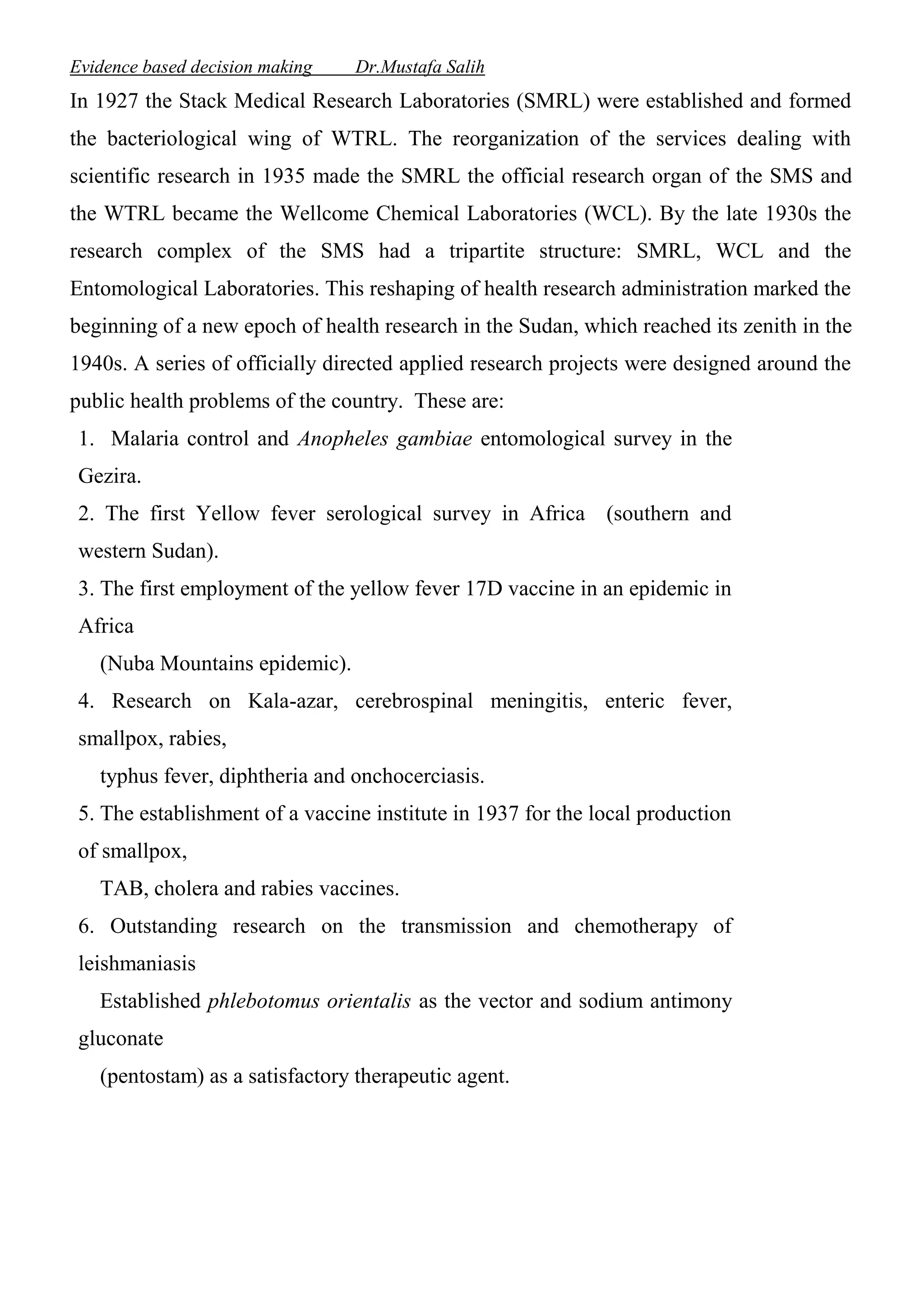 Evidence based decision making | PDF