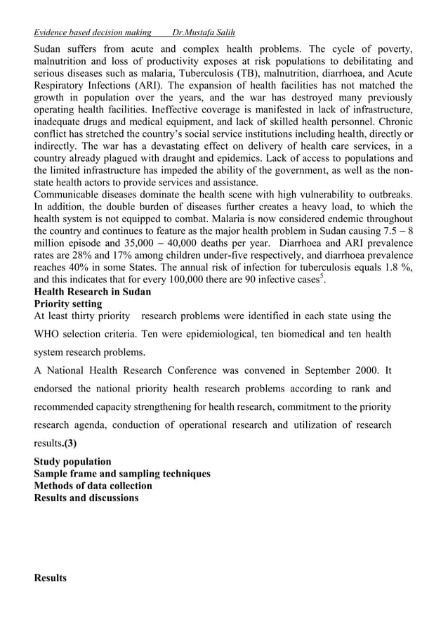 Evidence based decision making | PDF