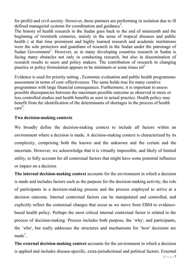 Evidence based decision making | PDF