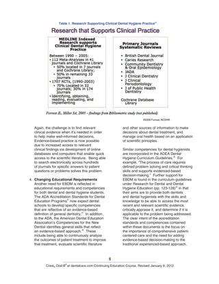 Evidence based dentistry | PDF
