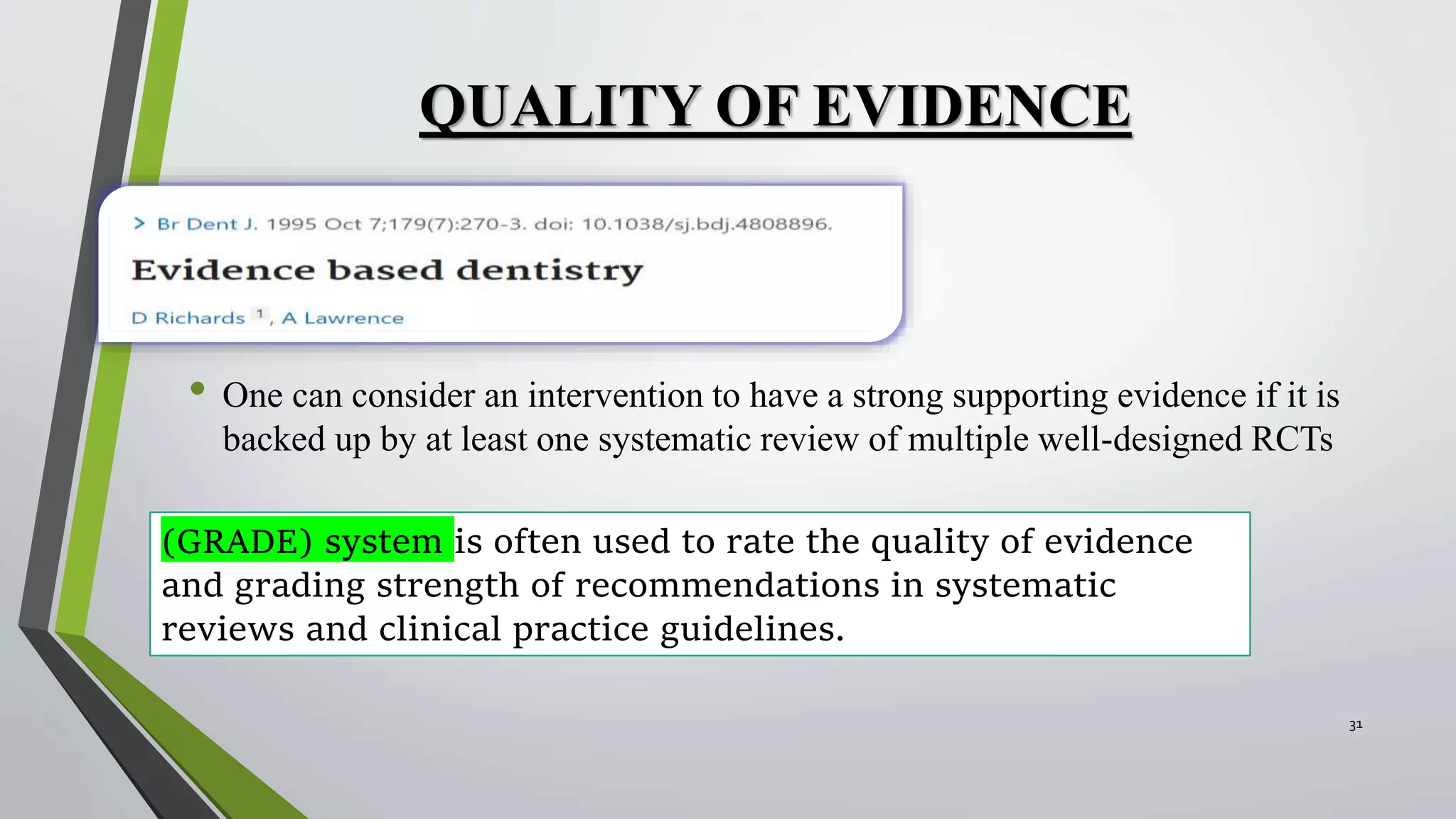 Evidence based dentistry | PPTX