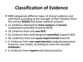 Evidence based medicine | PPTX