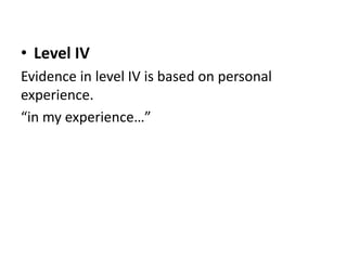 Evidence based medicine | PPTX