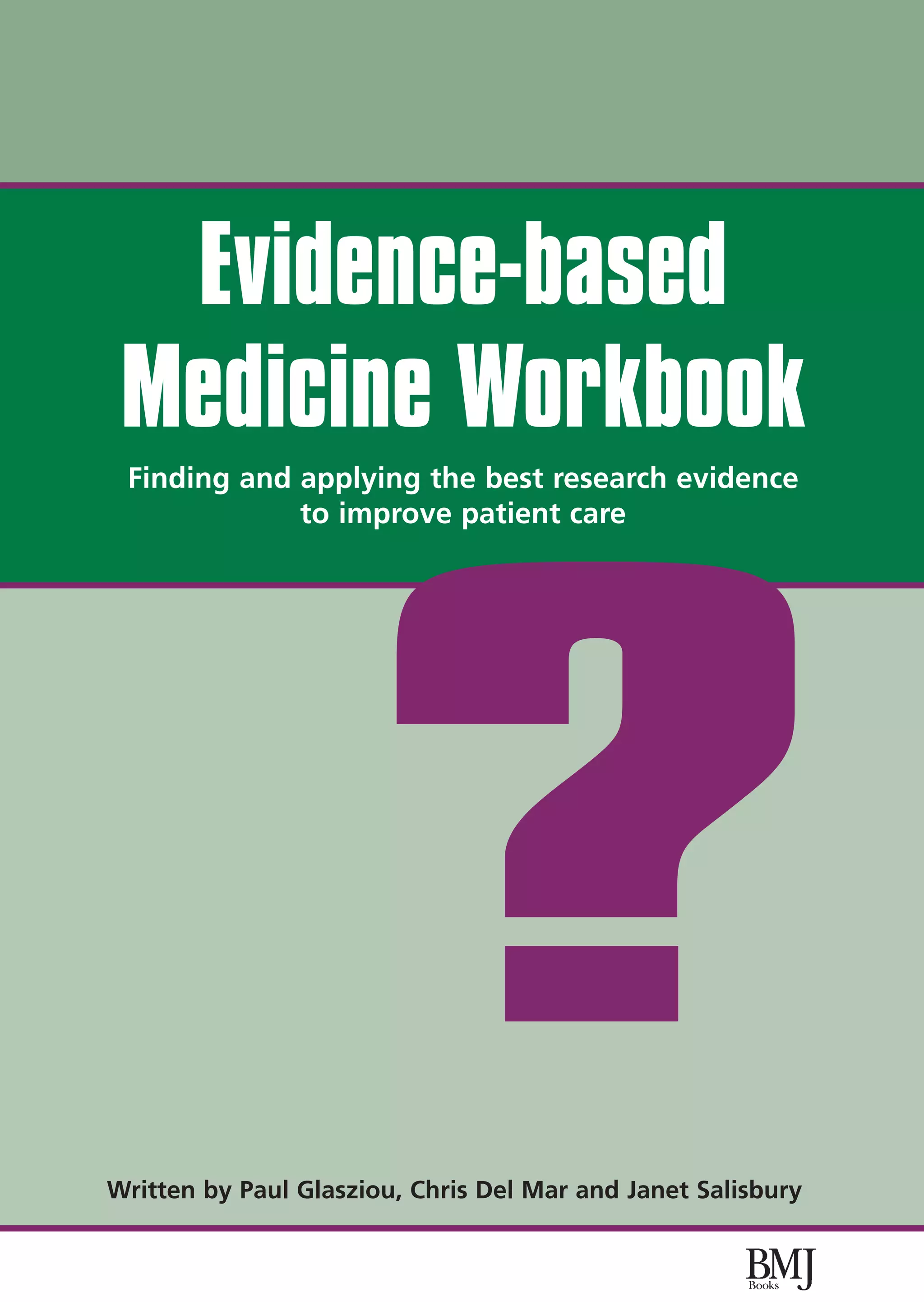 Evidence based medicine-workbook | PDF