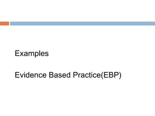 Evidence based practice | PPT