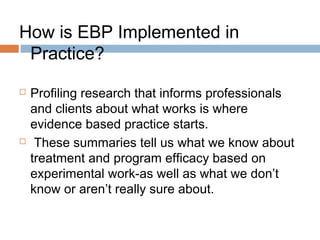 Evidence based practice | PPT