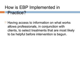 Evidence based practice | PPT