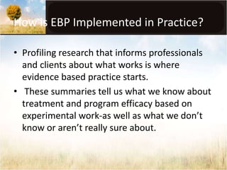 Evidence based practice | PPTX
