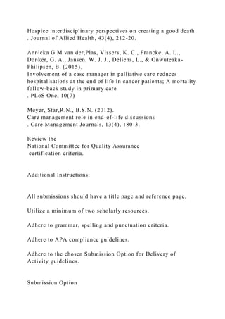 Evidence-Based Practice and Case Management Using your chose.docx