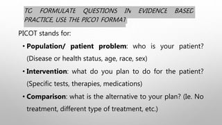 EVIDENCE-BASED PRACTICE IN NURSING | PPTX