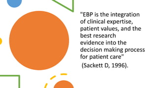 EVIDENCE-BASED PRACTICE IN NURSING | PPTX