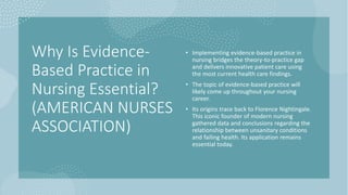EVIDENCE-BASED PRACTICE IN NURSING | PPTX