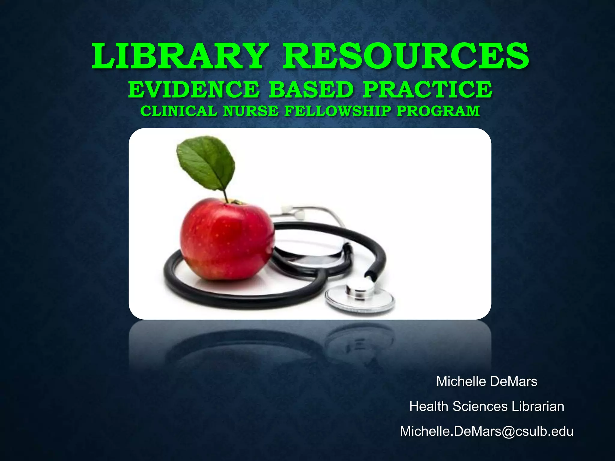 Evidence based Practice Nursing Presentation | PPTX