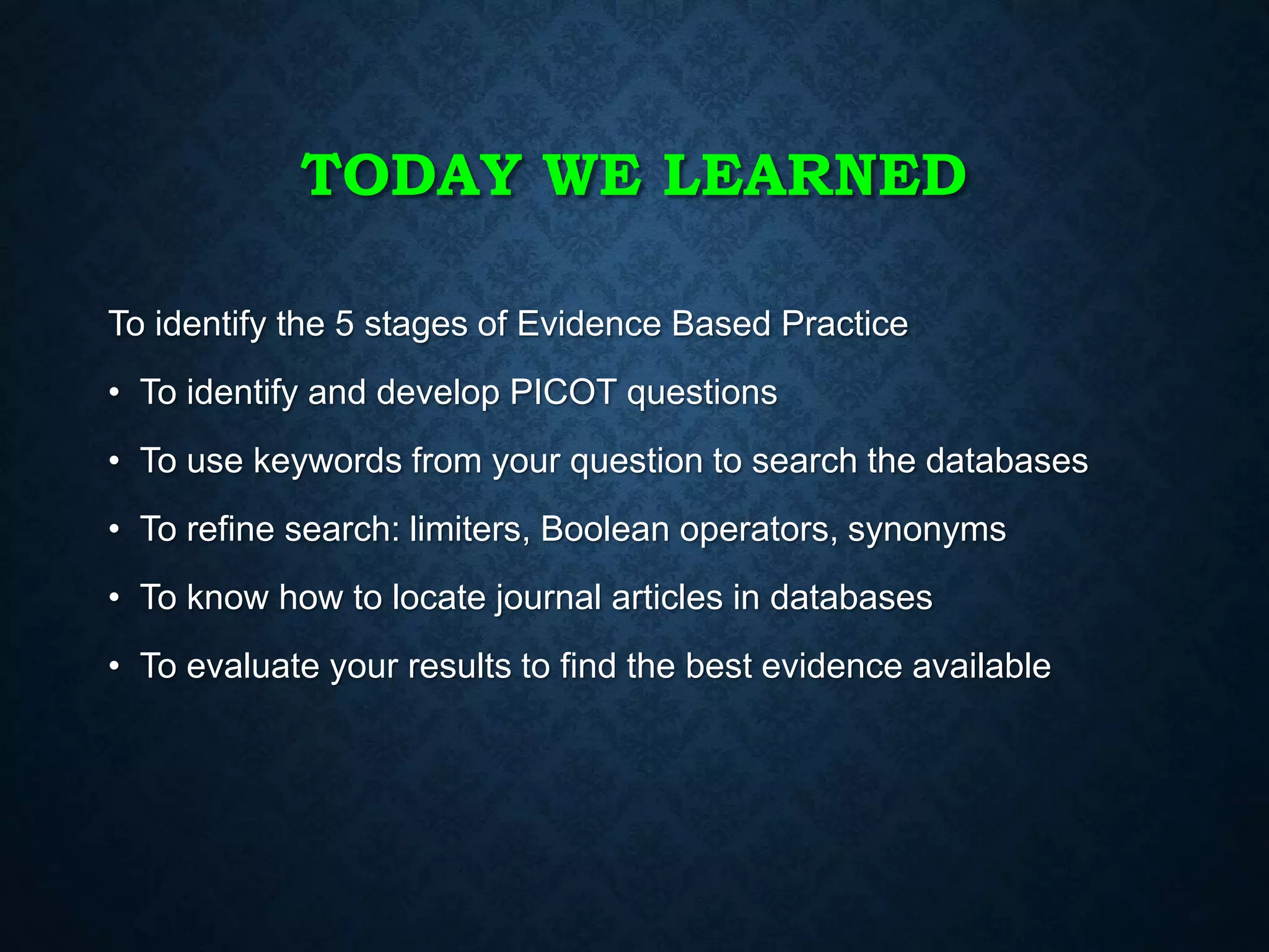 Evidence based Practice Nursing Presentation | PPTX Evidence based Practice Nursing Presentation | PPTX