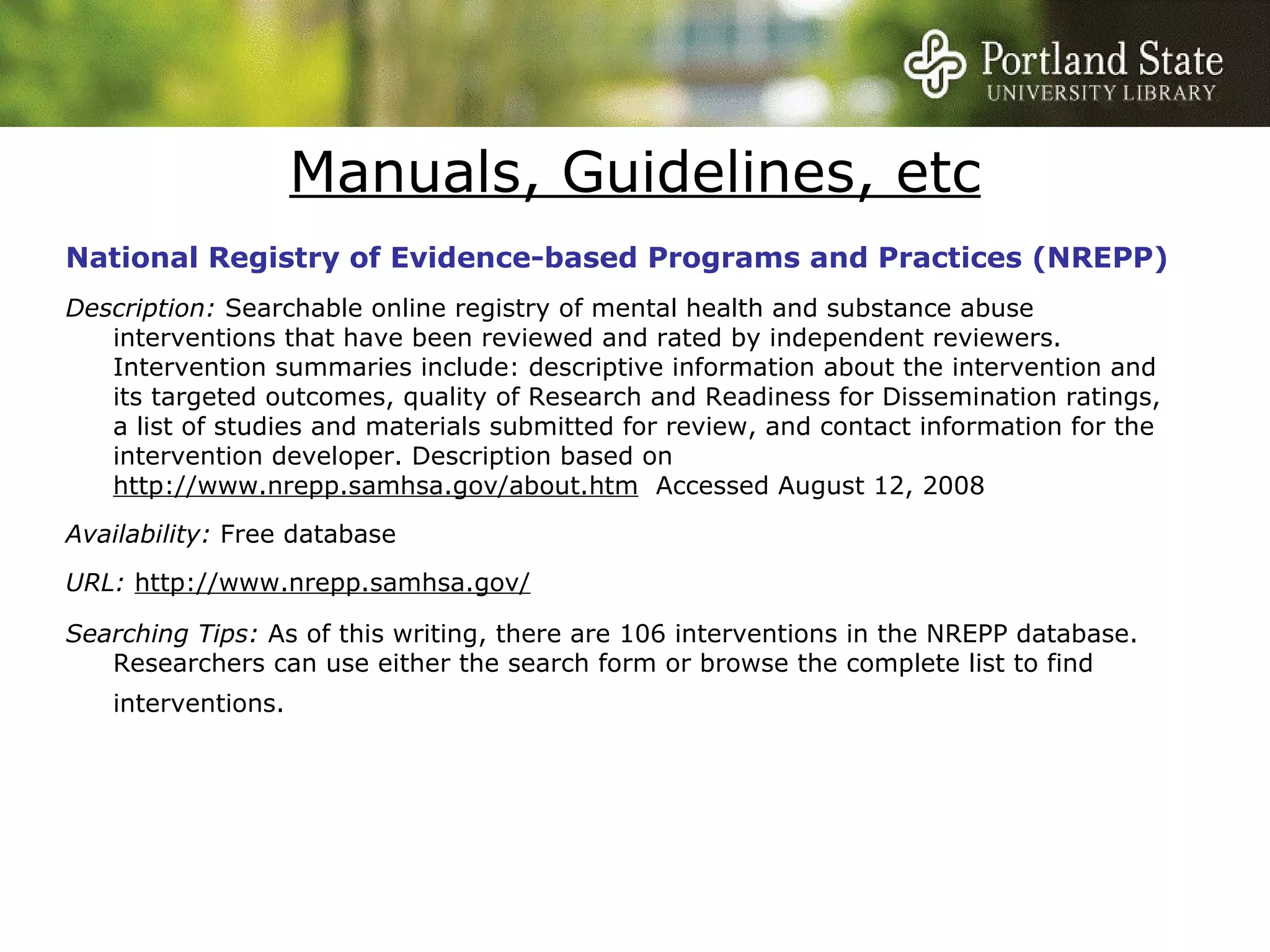 Evidence Based Practice in the Applied Social Sciences | PPT