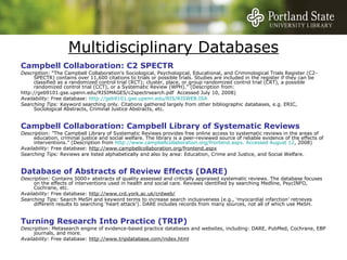 Evidence Based Practice in the Applied Social Sciences | PPT