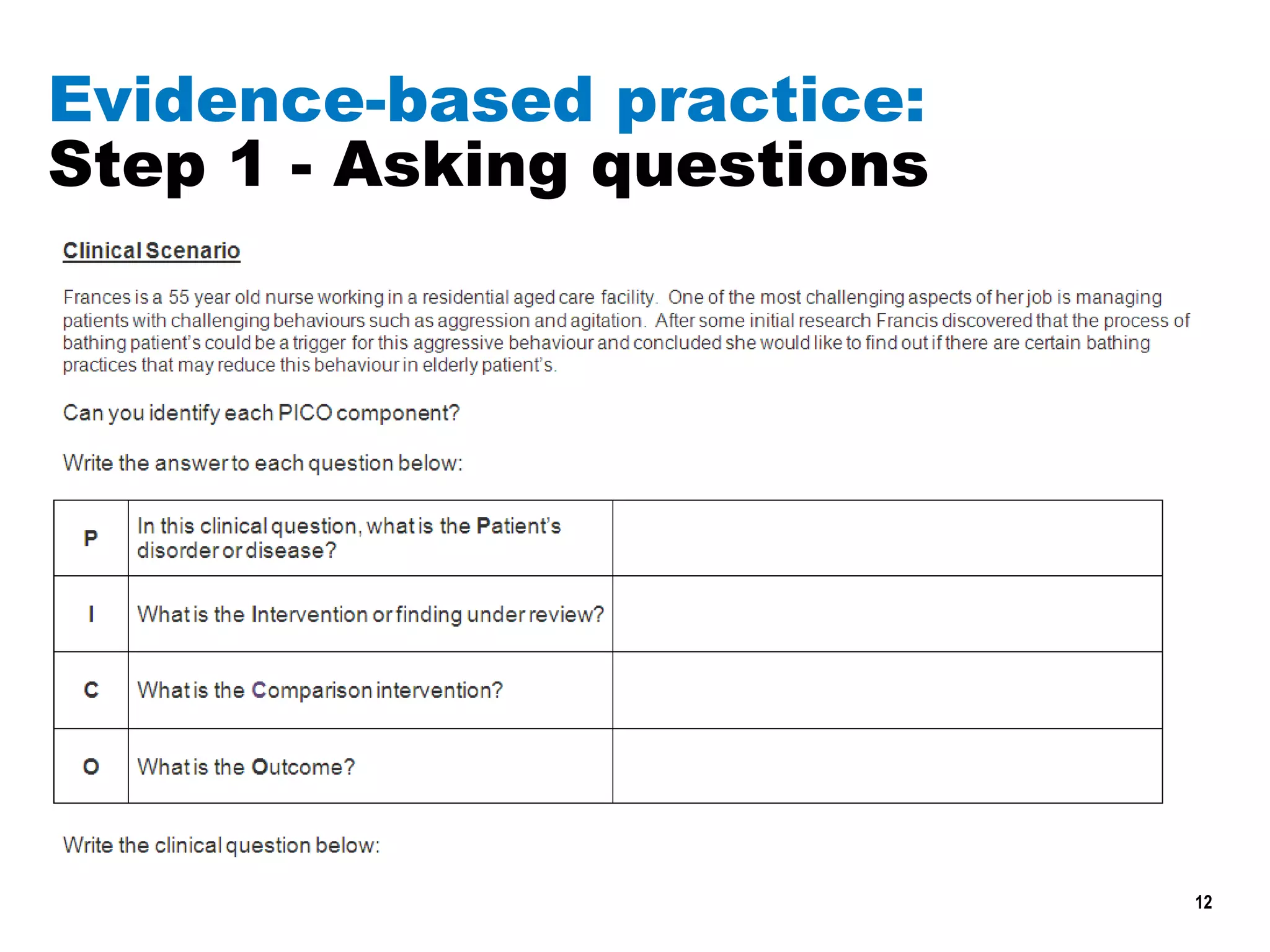 VU Library: Evidence-based practice tutorial | PPSX