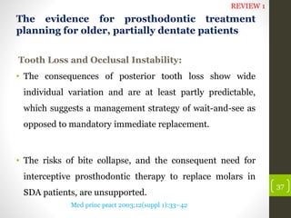 Evidence based prosthodontics | PPTX