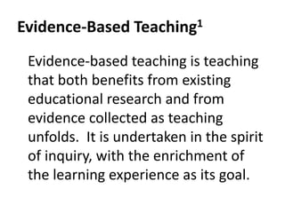 EVIDENCE-BASED TEACHING ppt. on atc.ppt