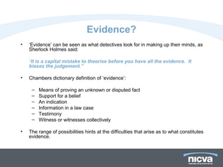Evidence Policy | PPT