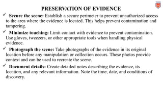 EVIDENCE-PRESERVATION.pptx. notes on forensic nursing | PPTX