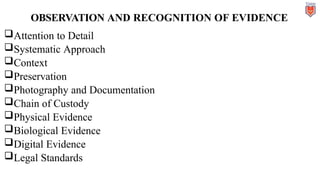 EVIDENCE-PRESERVATION.pptx. notes on forensic nursing | PPTX