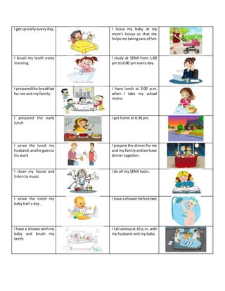 Evidence 2 my daily routine | DOCX