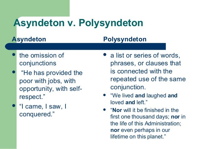 Evidence and rhetorical devices