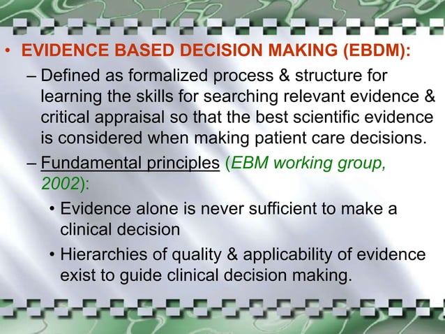 EVIDENCE BASED.ppt