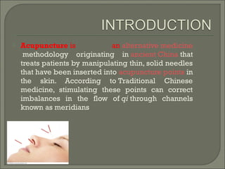 Evidence based acupuncture | PPT