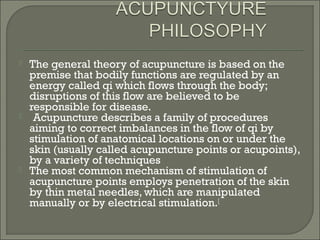 Evidence based acupuncture | PPT