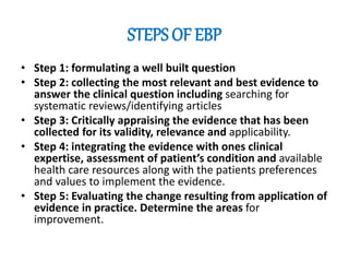 Evidence based approach | PPTX | Healthcare Industry | Industries