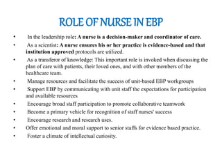 Evidence based approach | PPTX