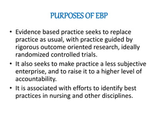 Evidence based approach | PPTX