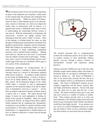 Evidence-based Art | PDF